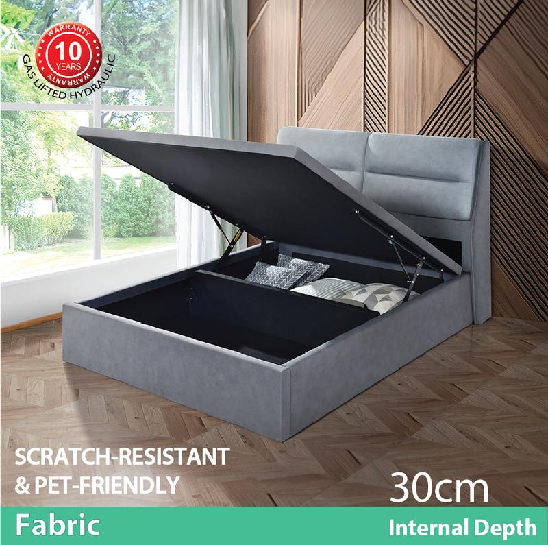 Komfort Storage Bed - Scratch Resistant Fabric - 30 cm Internal ...