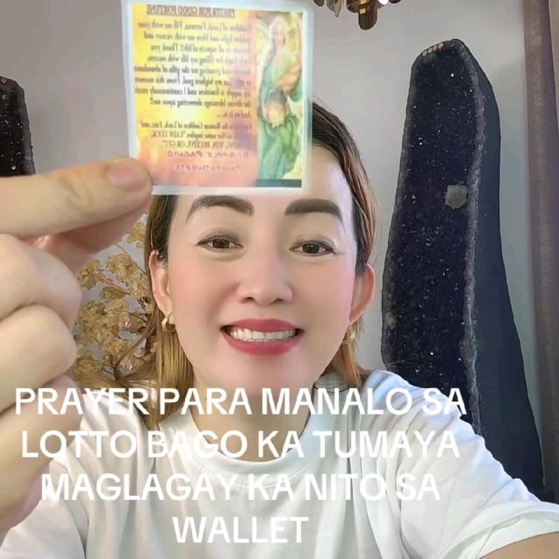 Laminated Prayer For Good Fortune By: Apple Paguio PAMPASWERTE - TikTok ...