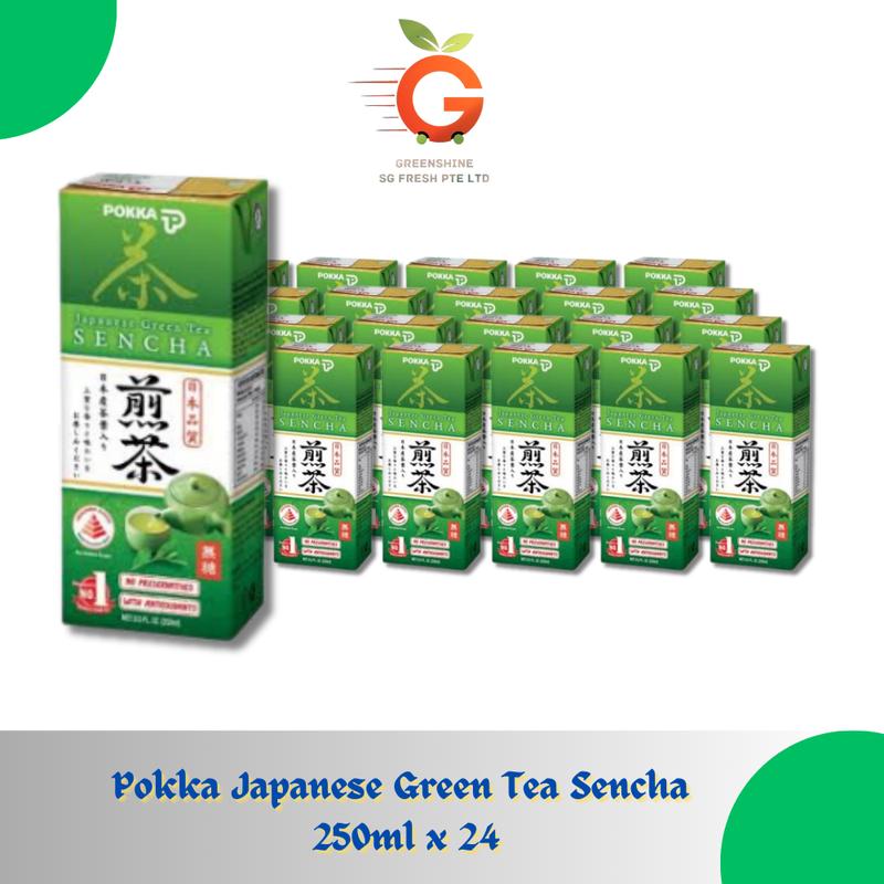 Pokka japanese green tea sencha 250ml x 24 - TikTok Shop Singapore
