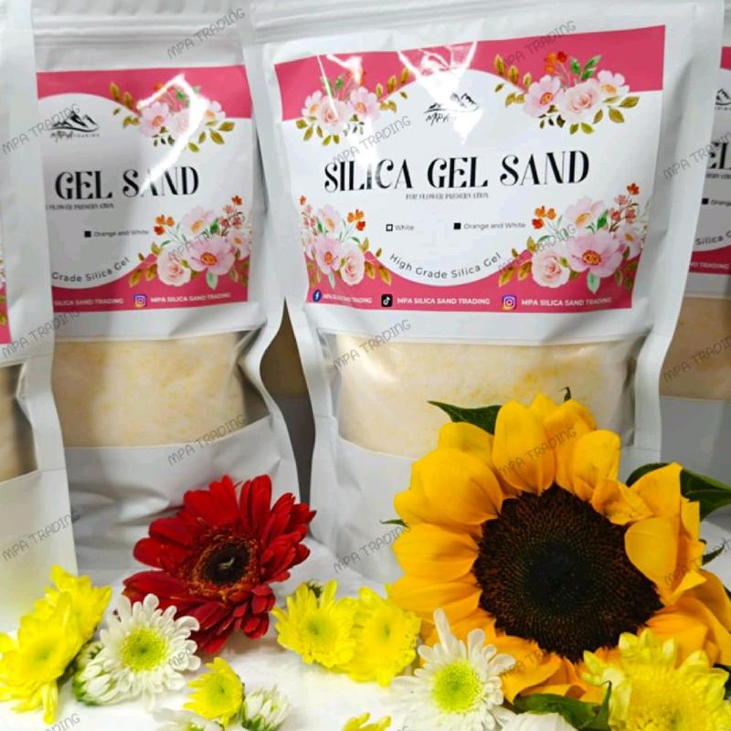Silica Gel Sand for Flower Preservation (mixed white and orange ...