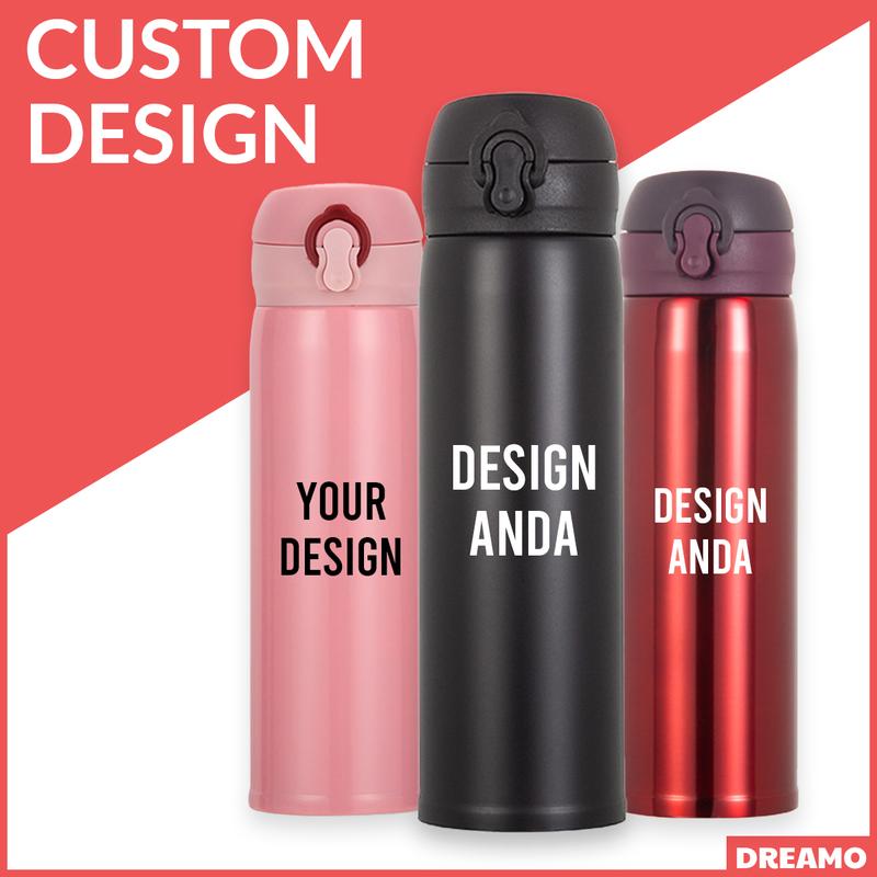 Botol Air Stainless Steel Keluli Tahan Karat Customize Name Gift ...