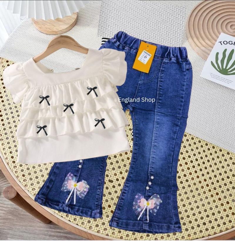 Setelan celana jeans anak perempuan import terbaru 2026 cutbray - Shop ...