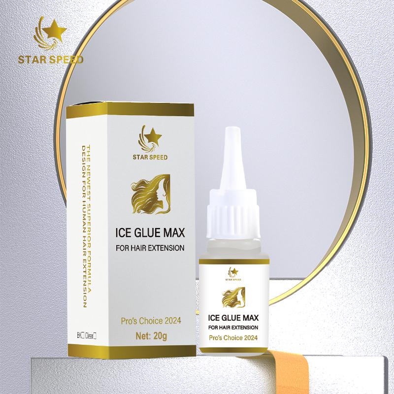 STAR SPEED ICE HAIR EXTENSION MAX clear glue for human hair extensions ...
