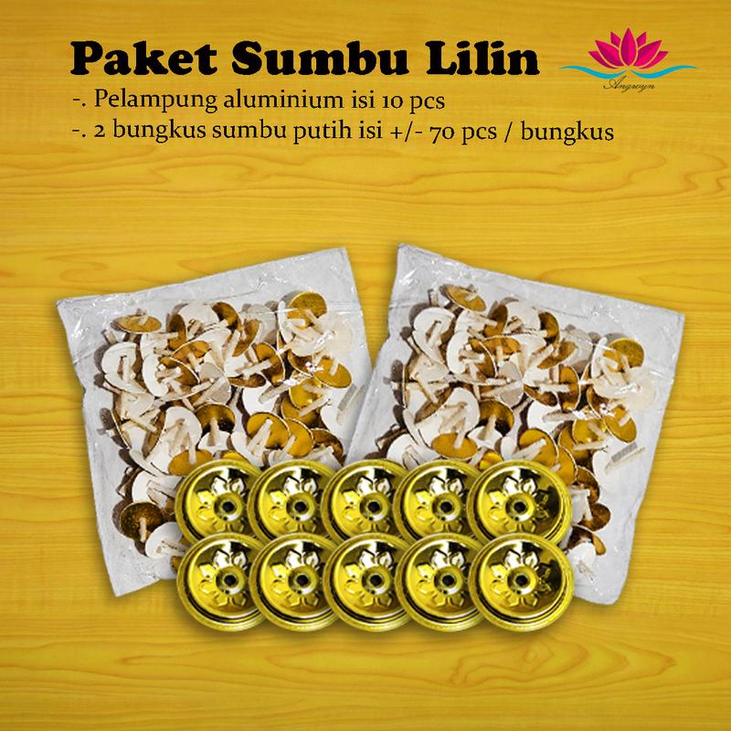 Sumbu Lilin 2 Bungkus + Pelampung Aluminium 10 Pcs - Shop | Tokopedia