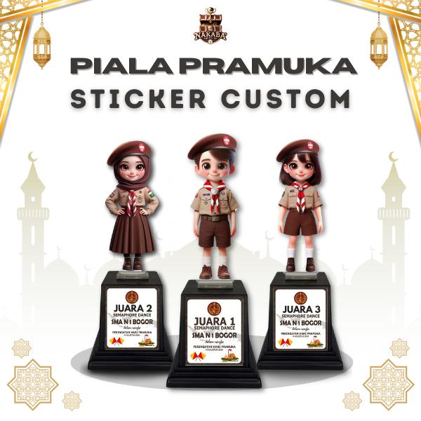 Piala Akrilik Pramuka Sticker Custom Paud Tk Sd Smp Sma - Shop | Tokopedia