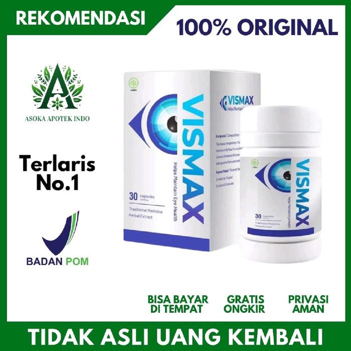 Promo VISMAX ASLI ORIGINAL VITAMIN KESEHATAN MATA TERBAIK BPOM 30CAPSUL ...