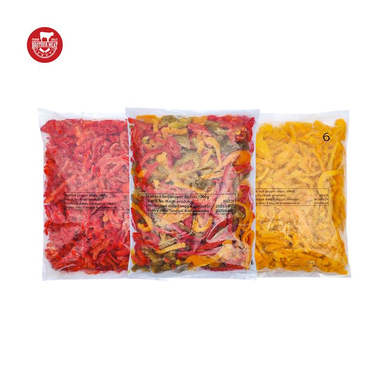 Paprika / Bell Pepper Slice Frozen 1kg - Brothermeatshop - Shop | Tokopedia