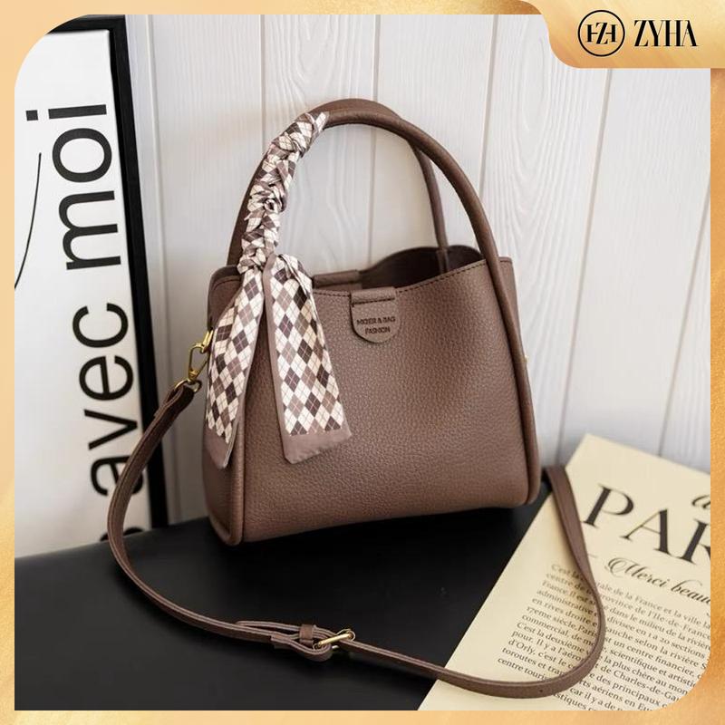 118 - ZYHA Bucket beg Comel kulit berkualiti - TikTok Shop Malaysia