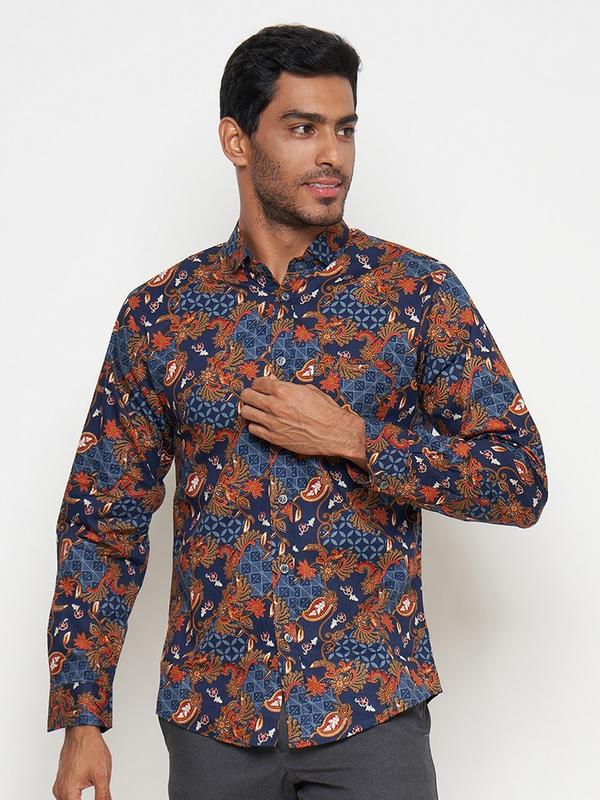 KEMEJA MONGGI - Batik Motif Keraton Fit Katun - Shop | Tokopedia