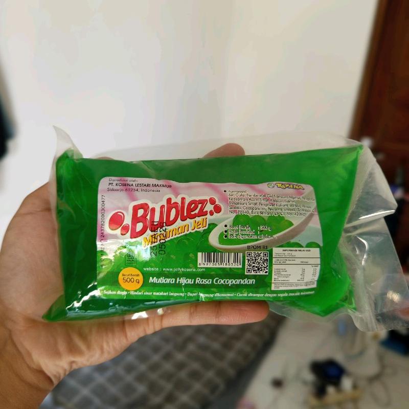 Jelly Mutiara Hijau Rasa Cocopandan | Bublez Kosena - Shop | Tokopedia