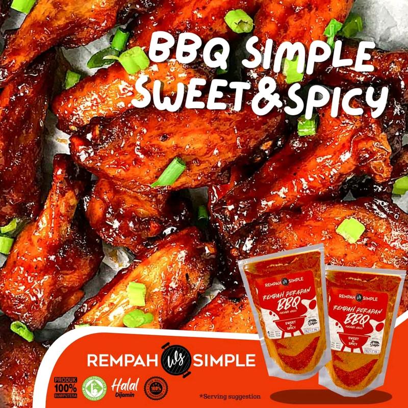 400g REMPAH PERAPAN BBQ SWEET SPICY (HALAL) - WS Rempah Simple - TikTok ...