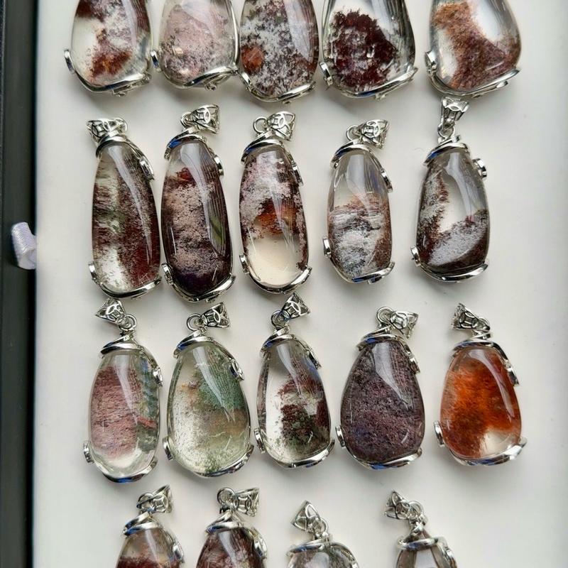 Phantom Quartz pendant Natural stone Cleansing Auras and dispelling ...