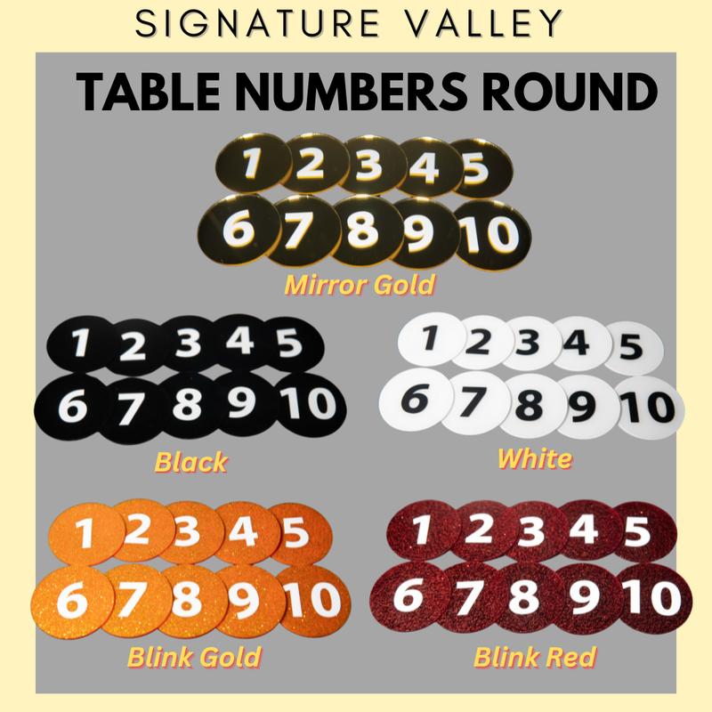 Table Number Cafe Nombor Meja 5cm Acrylic - TikTok Shop Malaysia