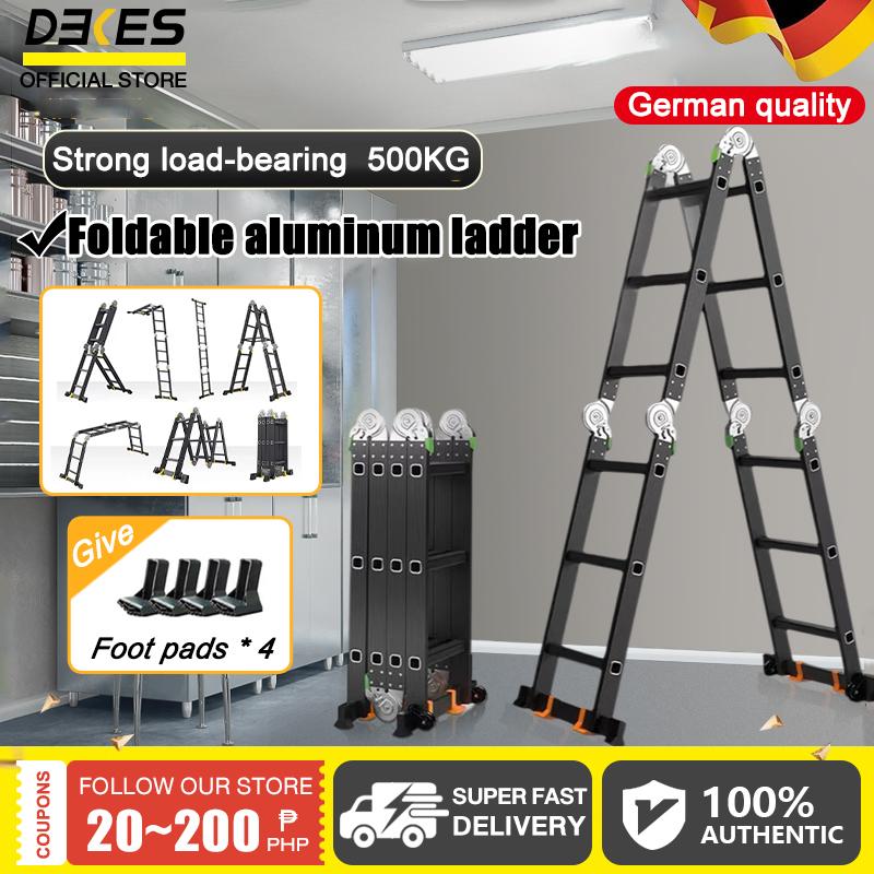 DEKES 12FT 16FT 20FT Foldable Ladder 4x3 4x4 4X5 Multi Purpose - TikTok ...