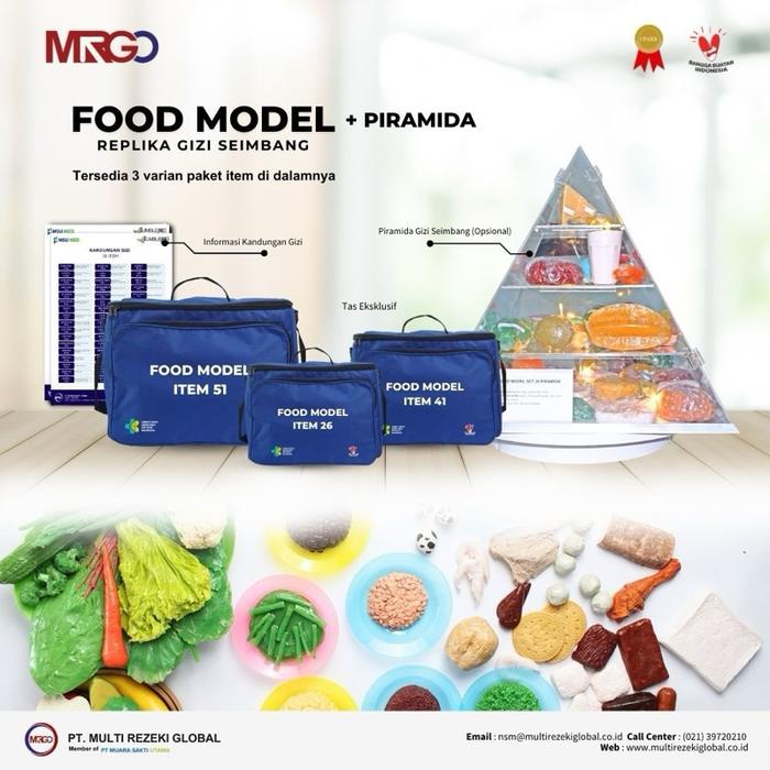 Jual Food Model - Peraga/ Replika Makanan Gizi Seimbang 41 Item /w ...