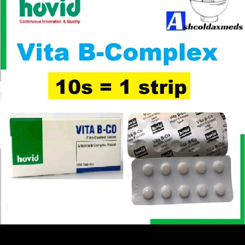 Hovid Vita B-Complex Vitamin B Film Coated Tablet 10s 1 Stri - TikTok ...