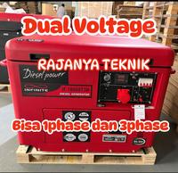 Jual Genset Silent 7 KW / 9 KVA Dual Voltage 1 Phase & 3 Phase - Kota ...