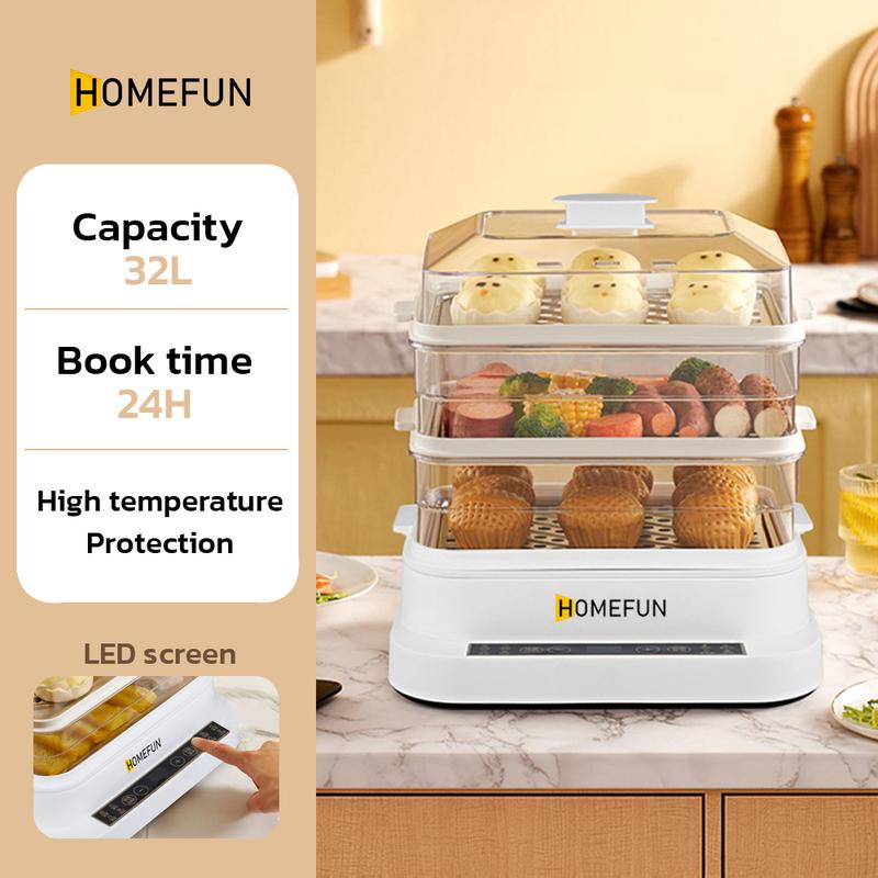 HOMEFUN 32L Electric Steamer for Siomai Business Food Steame - TikTok ...