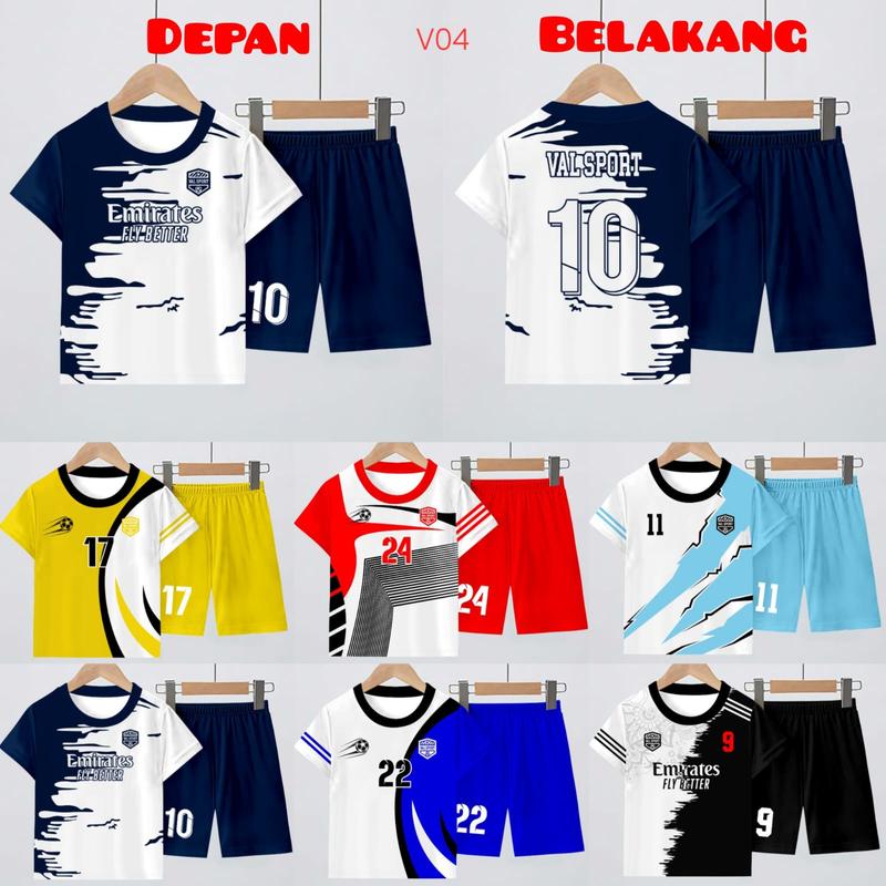 SETELAN JERSEY ANAK-ANAK/SETELAN BAJU BOLA ANAK COWOK V04 - Shop ...