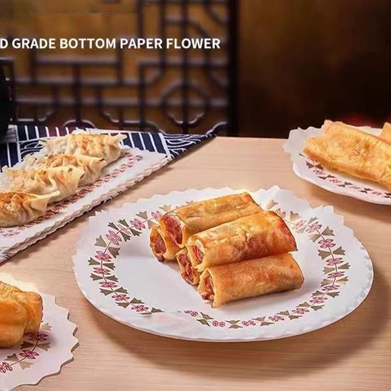 100 Pcs Disposable greaseproof paper ,for fried food/fries/burgers ...