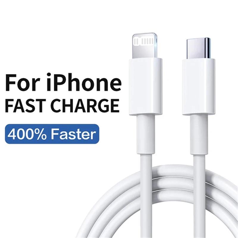 PD 20W USB C Cable Fast Charge For Phone 14 Pro 11 12 13 Pro Max XR XS ...