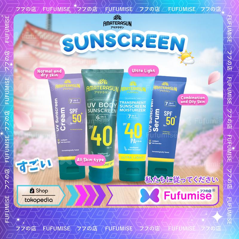 AMATERASUN | Tabir surya | Sunscreen Series | UV Serum | Transparant ...