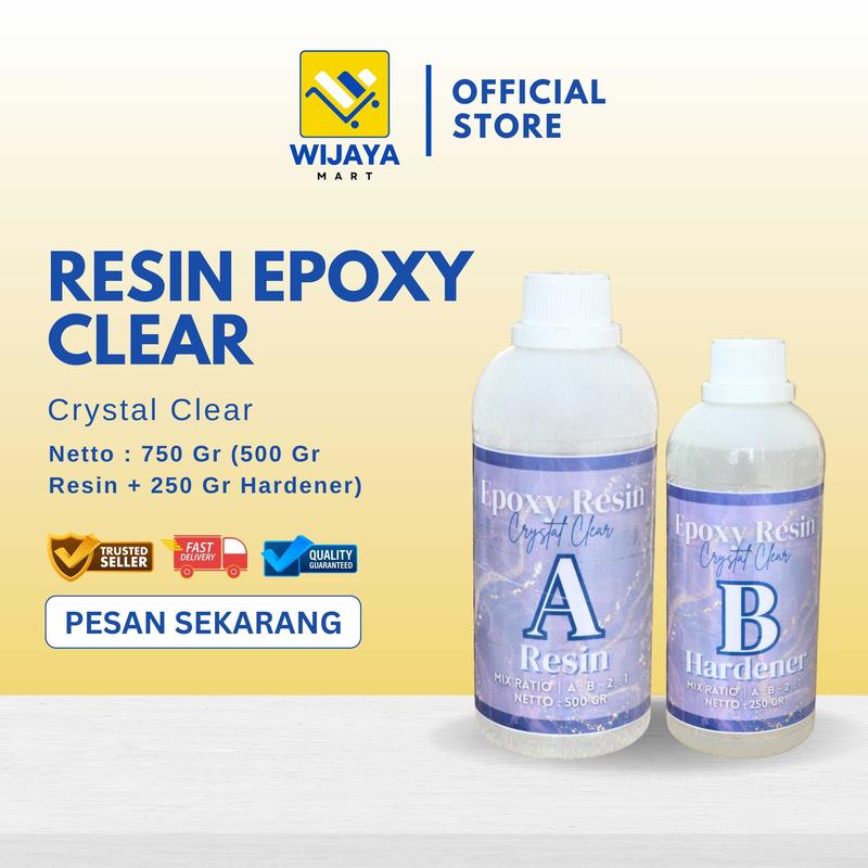 Epoxy Resin / Epoxy Resin / Resin Epoxy Bening 750 Gram - Shop | Tokopedia