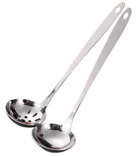 Stainless Steel Steamboat Soup Long Ladle Sieve Hotpot Utensils ...