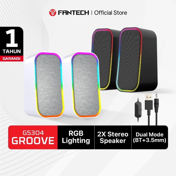 Promo Fantech Speaker Gaming Bluetooth GROOVE GS304 2x Speakers RGB ...