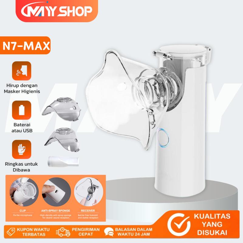 MAYY Nebulizer Portable Mesh Alat Uap Bantu Pernafasan Asma Inhalasi ...