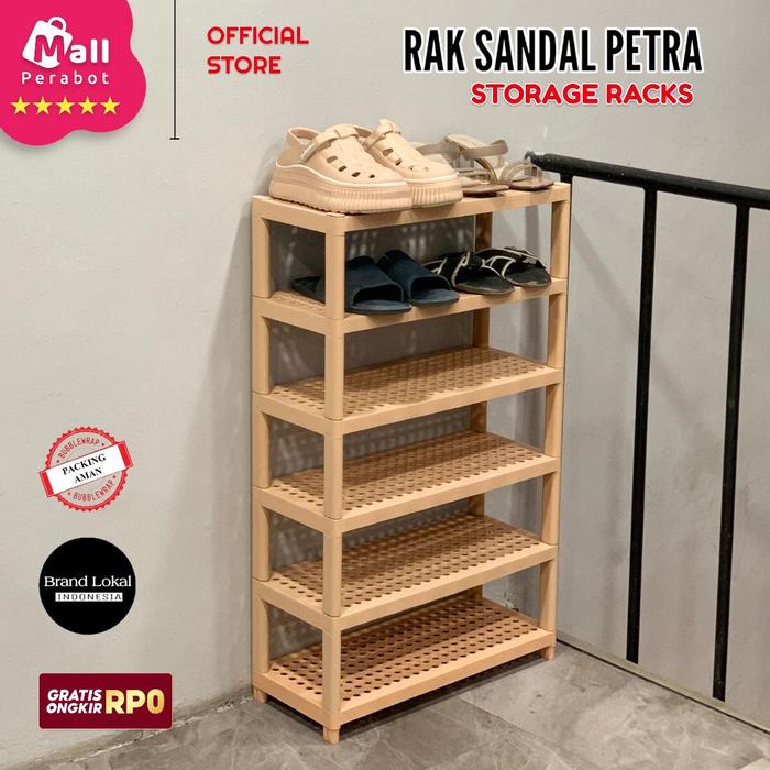 Promo Mall Perabot | Rak Sepatu Petra 3 4 6 8 Susun Tempat Sandal Rak 3 ...