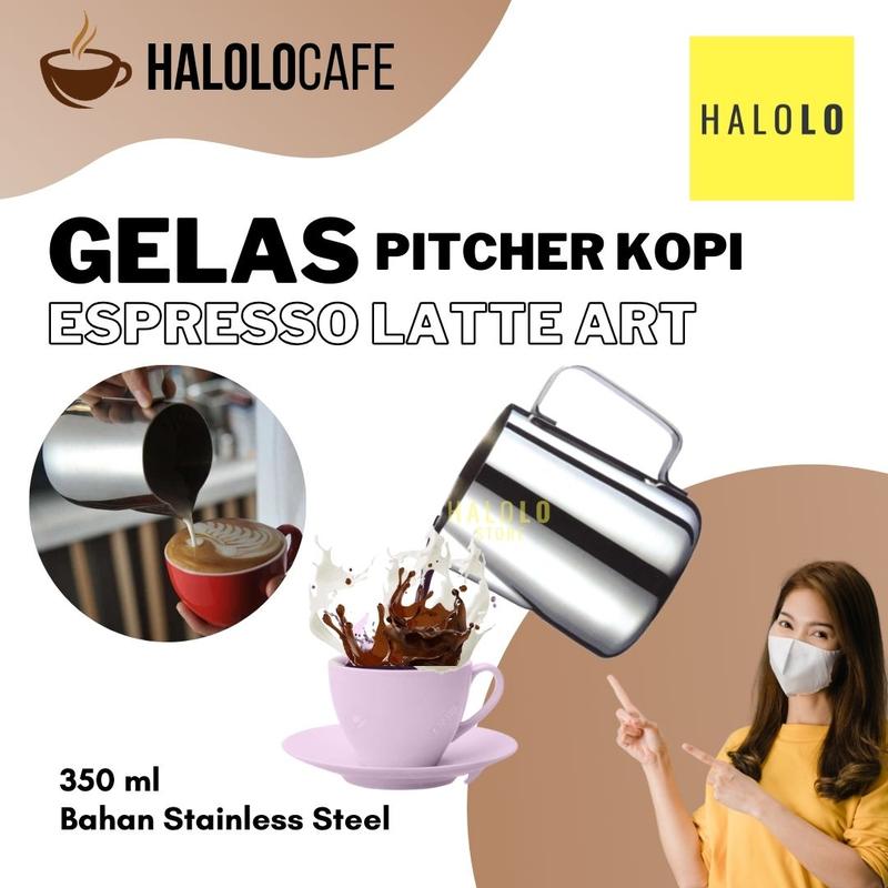 Gelas Pitcher Kopi / Milk Jug Latte Art Stainless Steel 350 ml - Shop ...