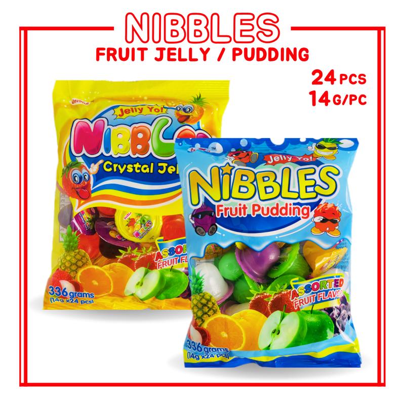 Nibbles Fruit Jelly / Pudding Assorted Fruit Flavors Like Apple ...