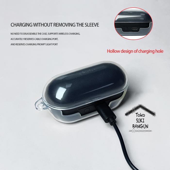 Case WF-C710N CLEAR Transparent Rubber Silicone Cover Casing Pouch ...