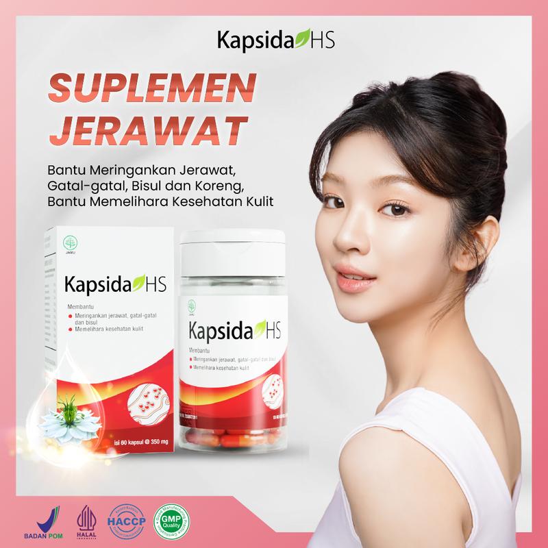 Kapsida HS Botol - Suplemen Herbal Bantu Meringankan Jerawat, Gatal ...