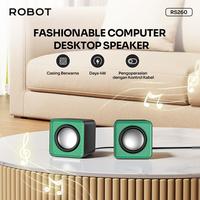 Promo ROBOT RS260 Speaker Komputer Deep Bass 35mm Audio Usb Jack ...