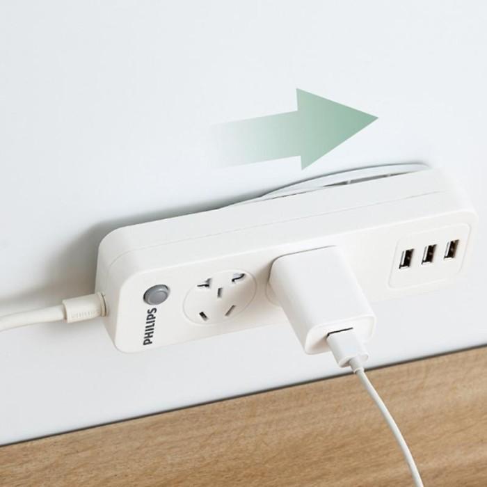 Wall Mount Rak Gantung Stop Kontak Tempel Gantungan Kabel Power Strip ...