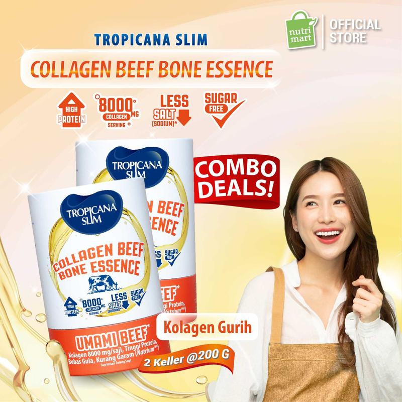 Buy 500K Free Hijab - Twin Pack - Tropicana Slim Collagen Beef Bone ...