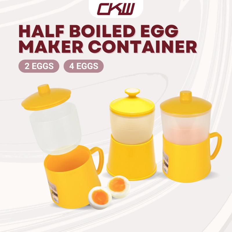 Half Boiled Egg Maker Container [ Seconds Boil Boiler 2pcs 4pcs ...