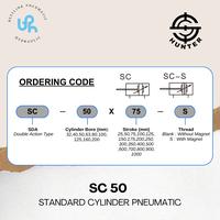 Jual HUNTER AIR CYLINDER PNEUMATIK SC-50 TYPE SC-50 / STANDARD CYLINDER ...