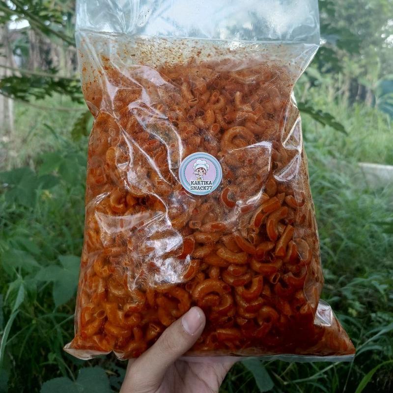 Makaroni cikruh 500g Daun Jeruk Camilan Asin Pedas Makanan Camilan ...