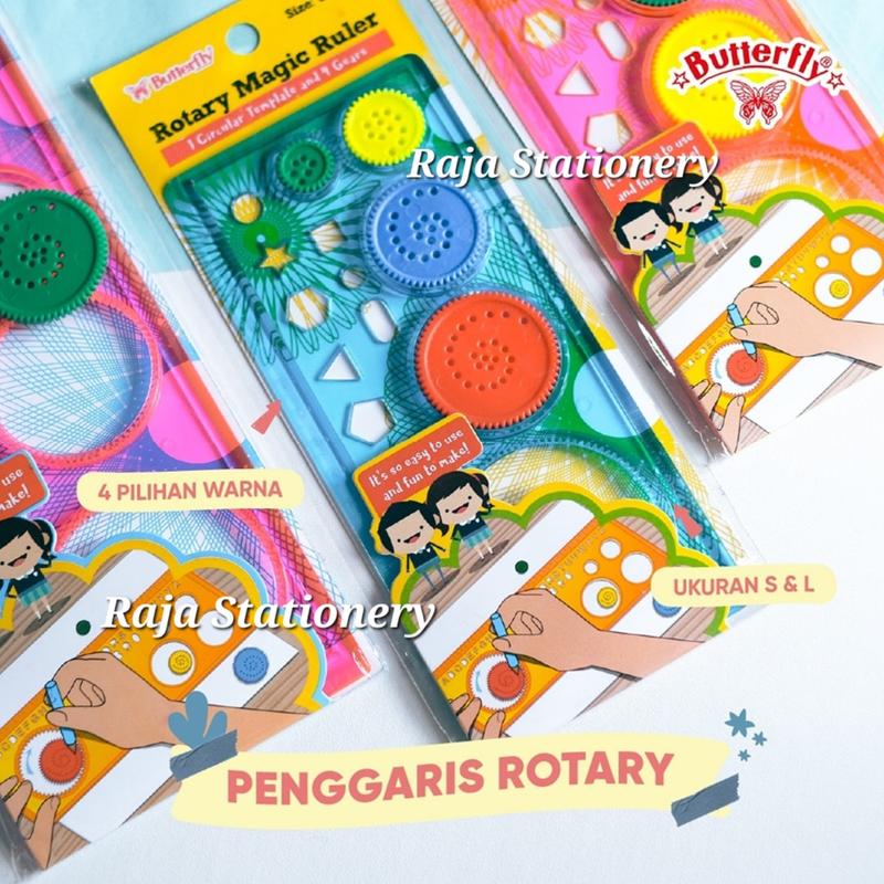 Butterfly Rotary Ruler SET Magic Circle / Penggaris Butterfl - Shop ...