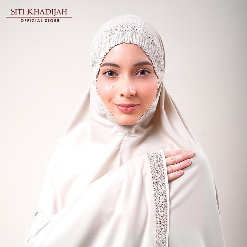 Siti Khadijah Telekung Modish Ashdeen In Beige + Naia Basic - TikTok ...