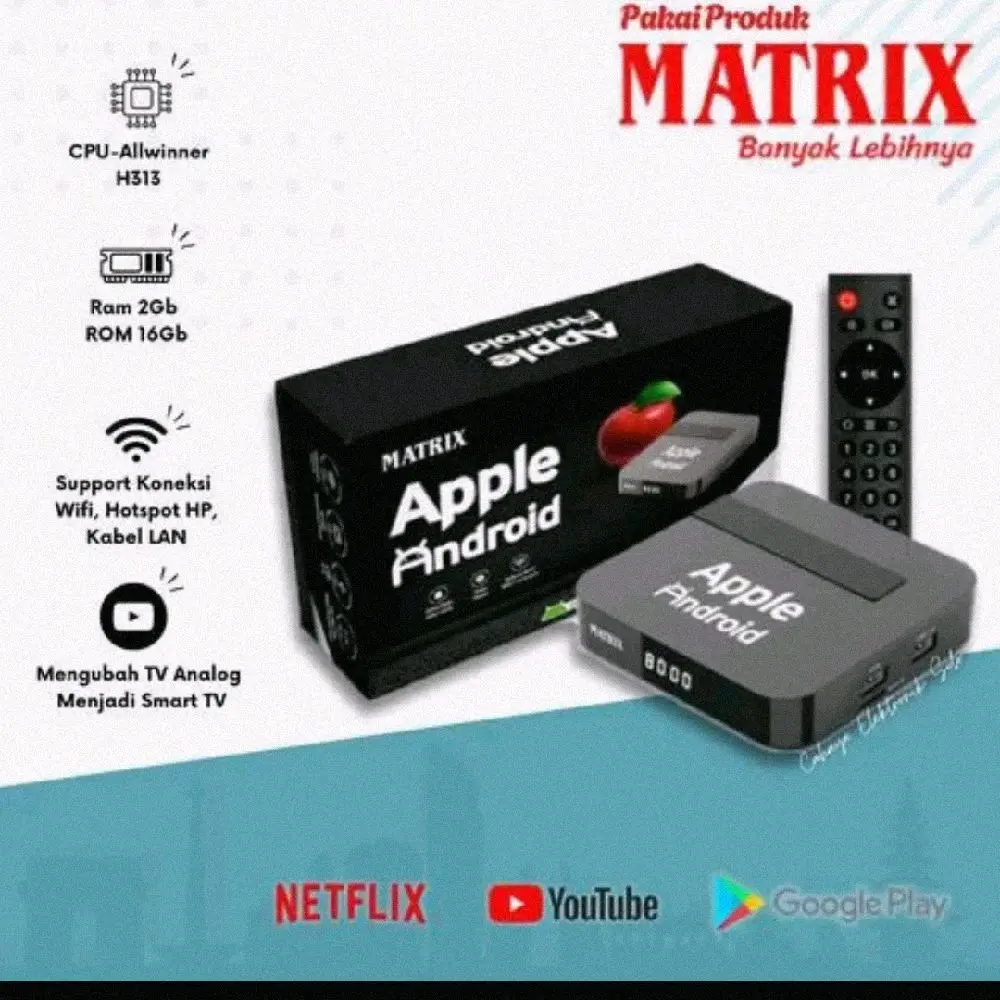 Matrix STB Android Matrix Apple Set Top Box dengan CPU Allwinner H313 ...