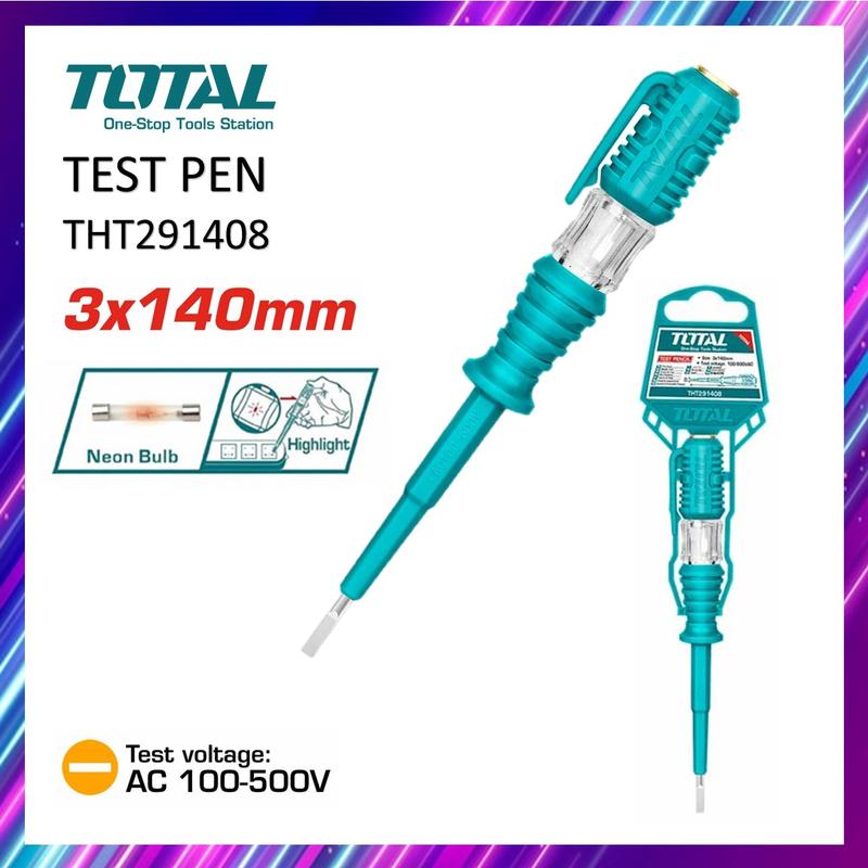 TOTAL Test Pen AC 100V - 500V THT291408 THT291908 Electrical - TikTok ...