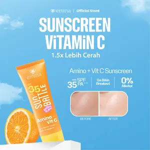 Emina Sun Battle SPF 35 Sunscreen Bright & Glow - 50 ml | Sunscreen ...