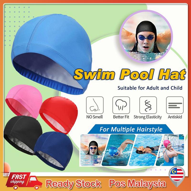 Adult swimming cap men women long hair Waterproof non-slip swim ...