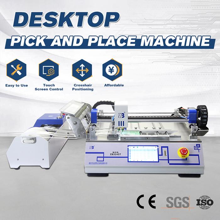 Jual ZB3245T Mini High Speed 2Head Automatic Pick And Place Machine LED ...