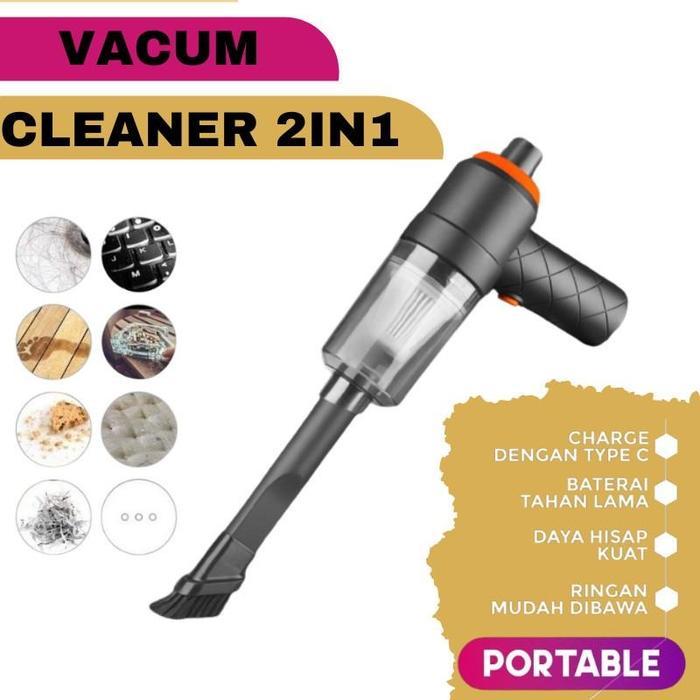 Vacum Cleaner Portable 2In1 - Alat Penyedot Debu Mini Mobil Serbaguna ...