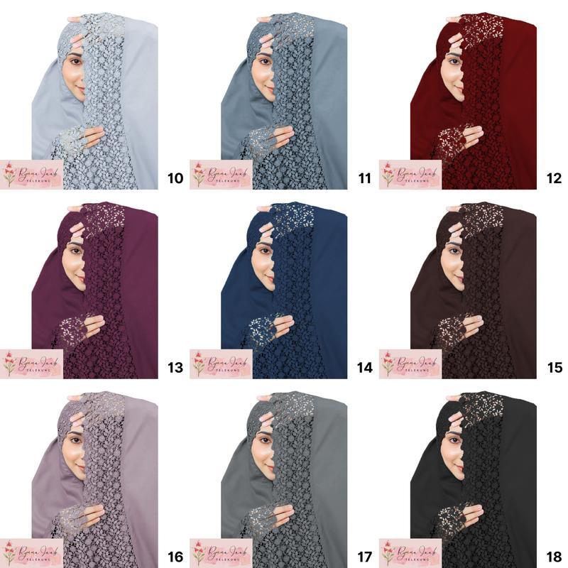 HOT SALE TELEKUNG LACE BUNGA / TELEKUNG TRAVEL SEJUK [COTTON - TikTok ...